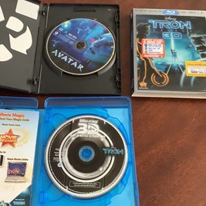 Media | 6 Dvds Tron Legacy 3d Mummy Disney Pirates Pacific Rim Avatar ...
